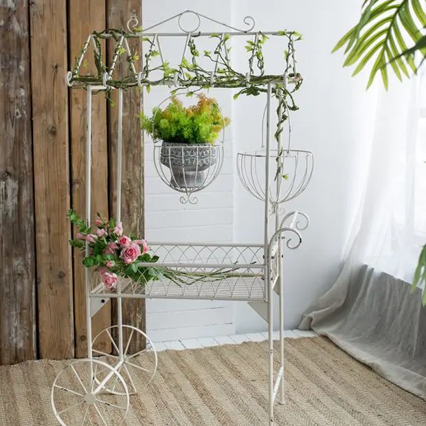 standing flower baskets