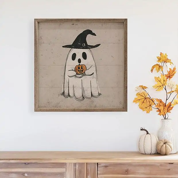 ghost artwork framed