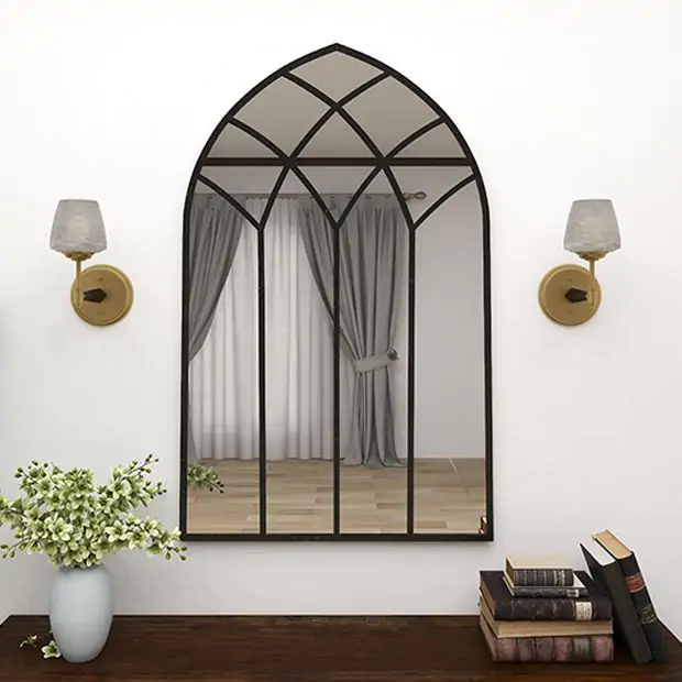 gothic window mirror
