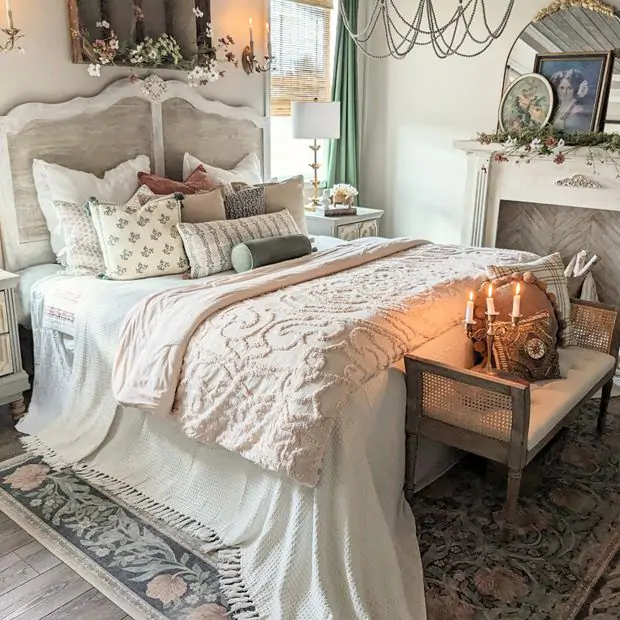 rustic chic master bedroom