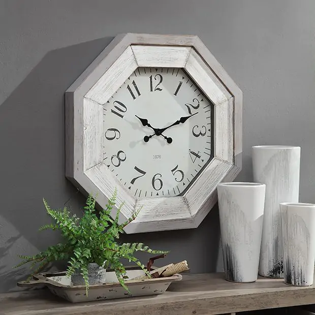 mantel clock grey