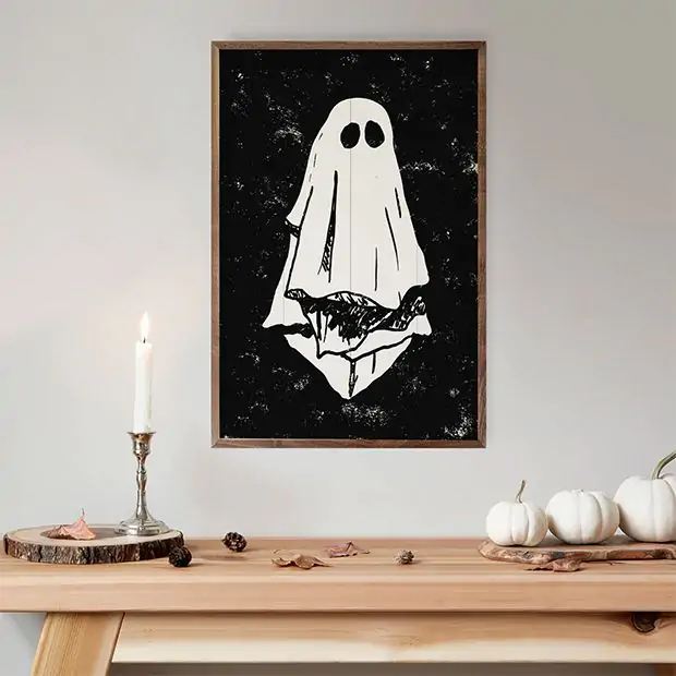 ghost artwork framed