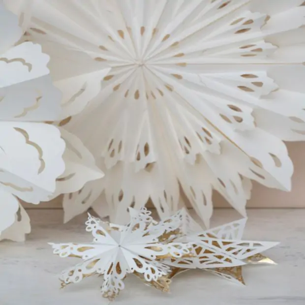 paper snowflake decorations