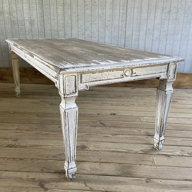 distressed oak table