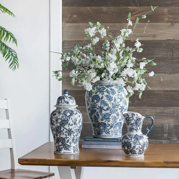 patterned lidded jar