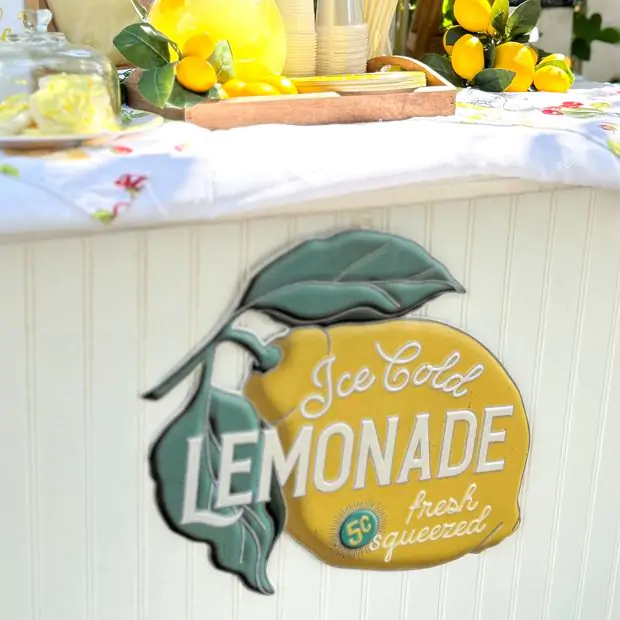 Ice Cold Lemonade Sign