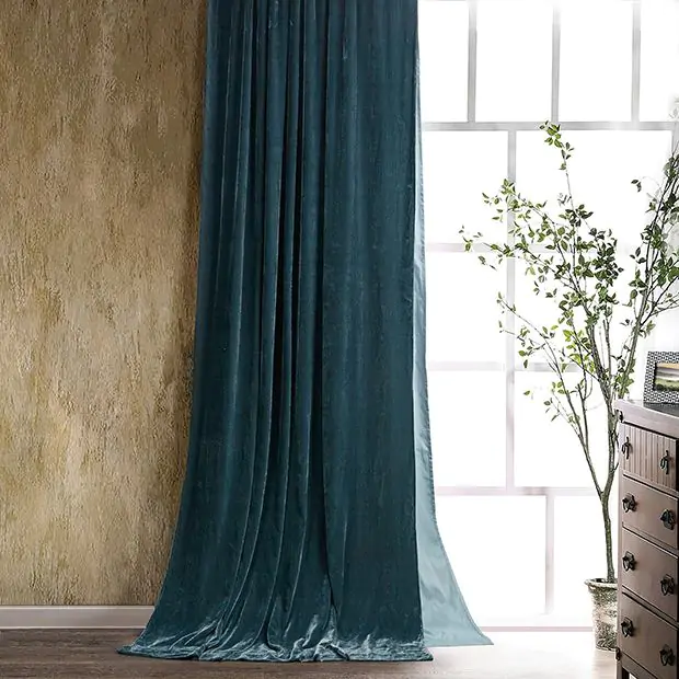 Velvet curtain panels store