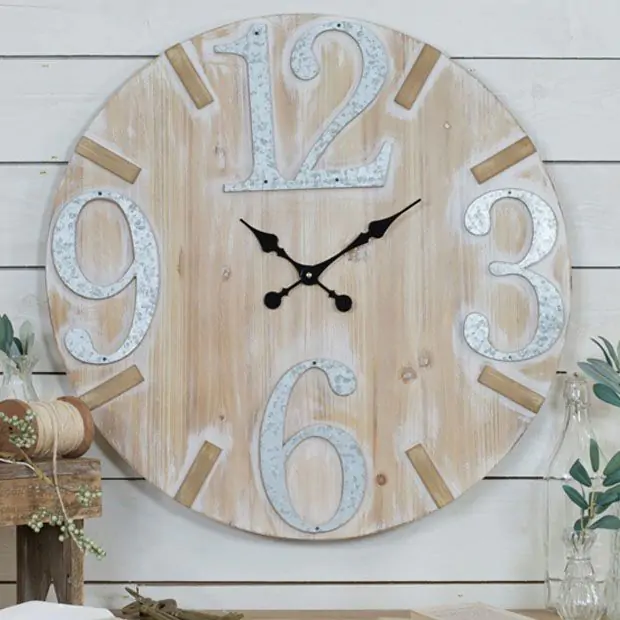 wood wall clock large