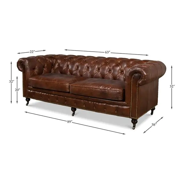 Vintage rolled arm sofa store