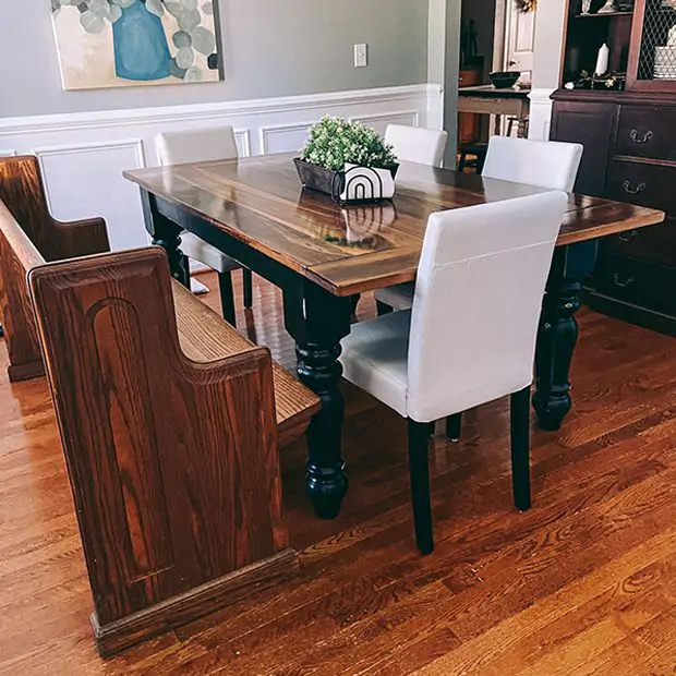 chunky dining table