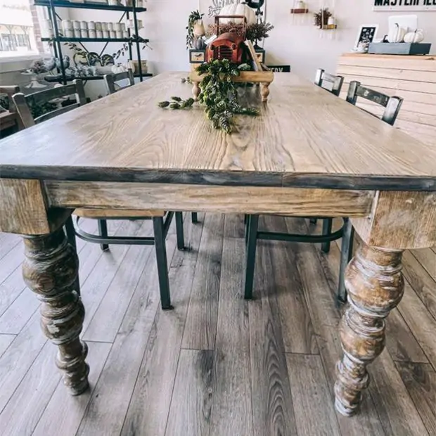 Distressed farm table store