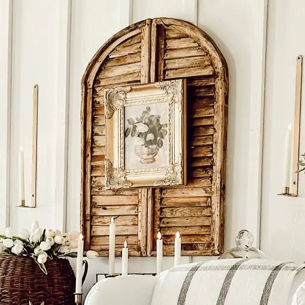 rustic shutters decor