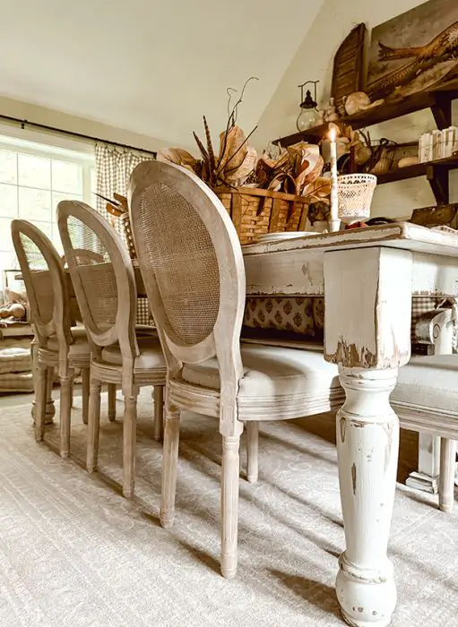 Distress Painted Farmhouse Tables