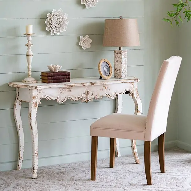 traditional console table