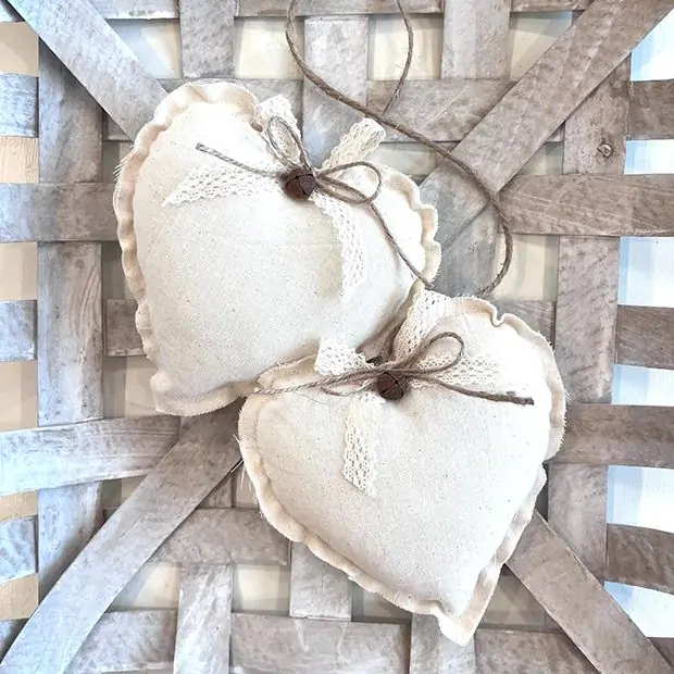 rustic heart dinner set