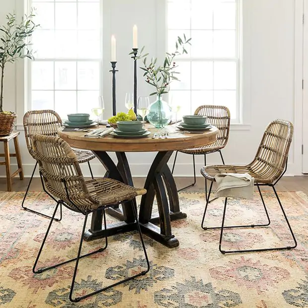 Rattan and metal chair store