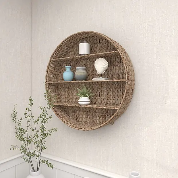 circular wall shelf