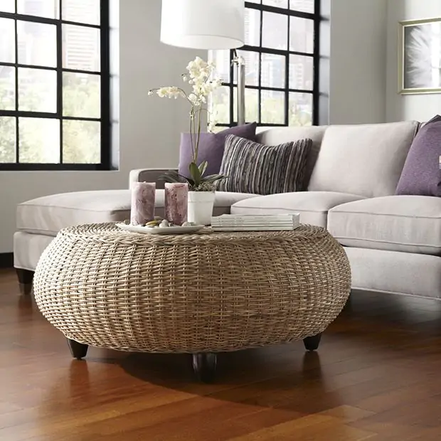 Furniture Classics Woven Kubu Mandalay Ottoman