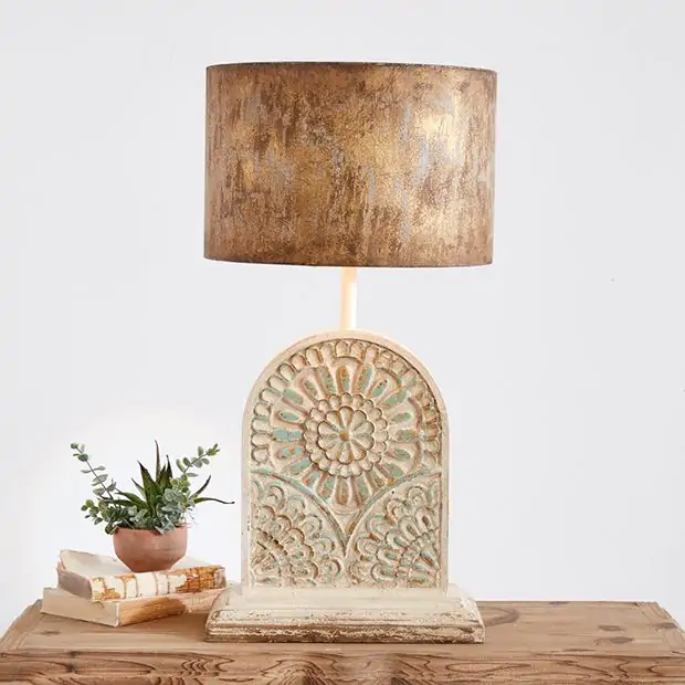 rustic lamp base