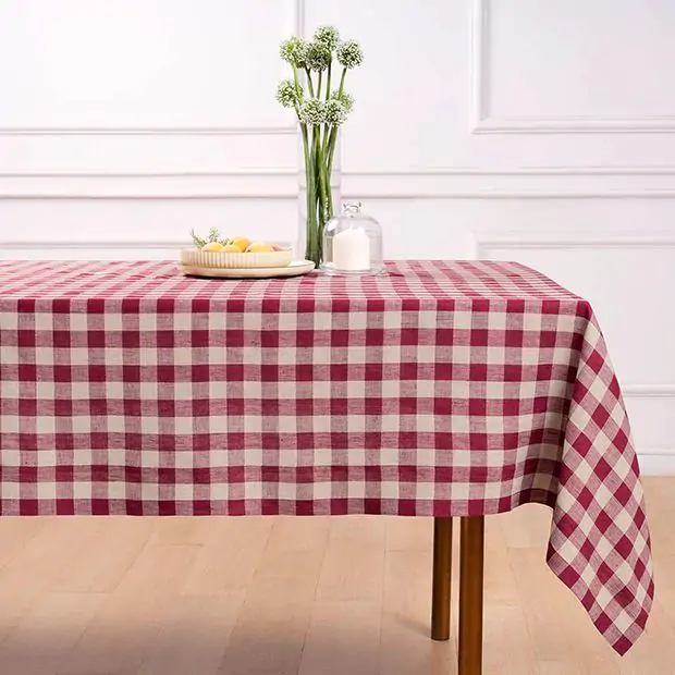 red check tablecloth