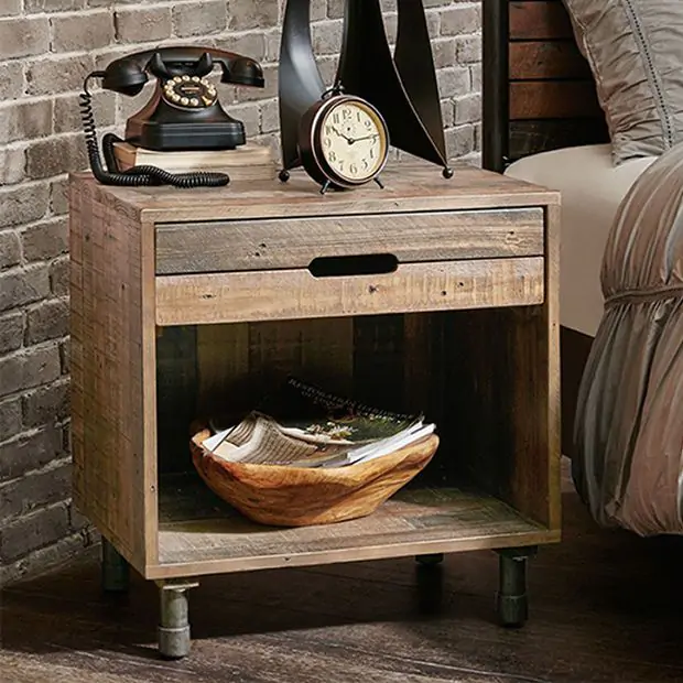 Rustic Farmhouse Nightstand Antique Farmhouse