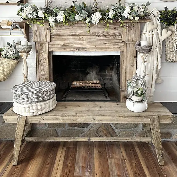Rustic Farmhouse Bench