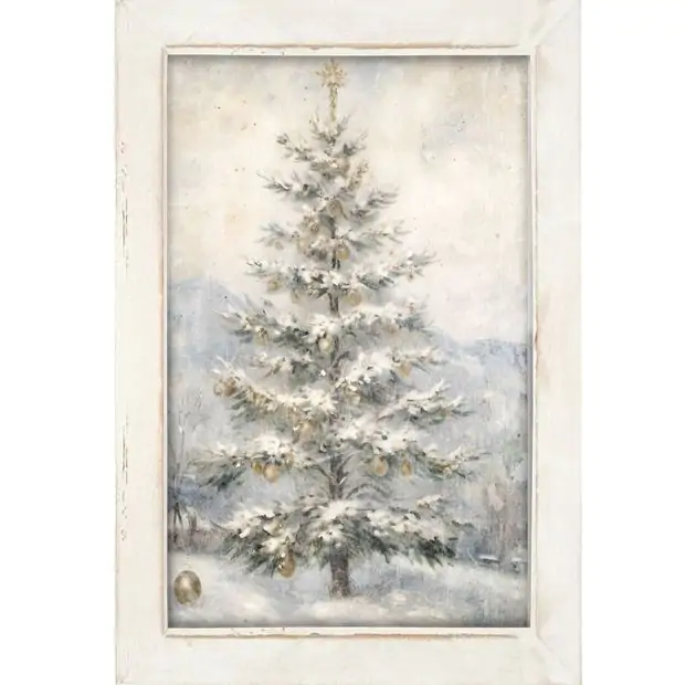 winter tree framed art