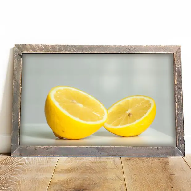 lemon artwork decor