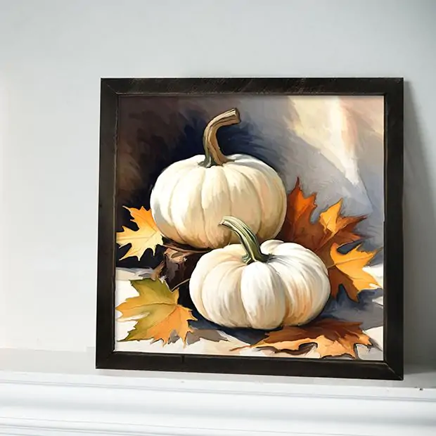 fall pumpkin canvas