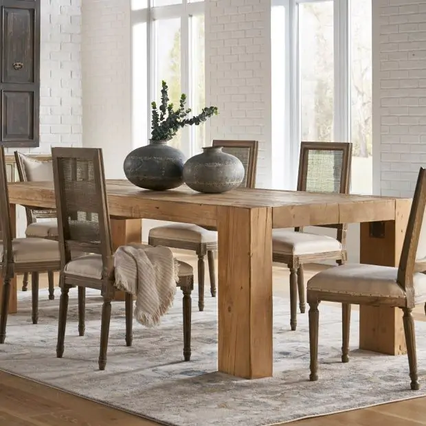 Rustic timber dining table store