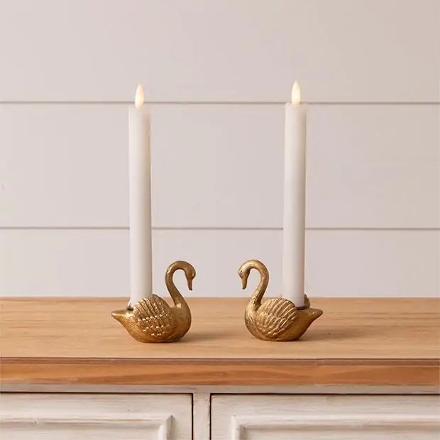 two candle holder