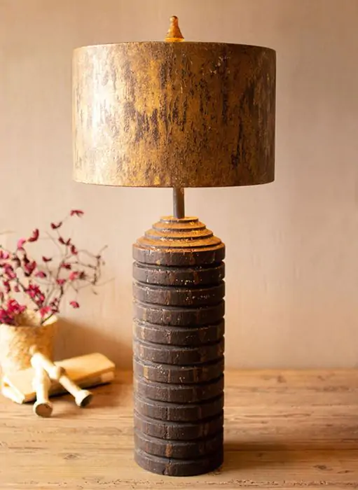 rustic table lamps small