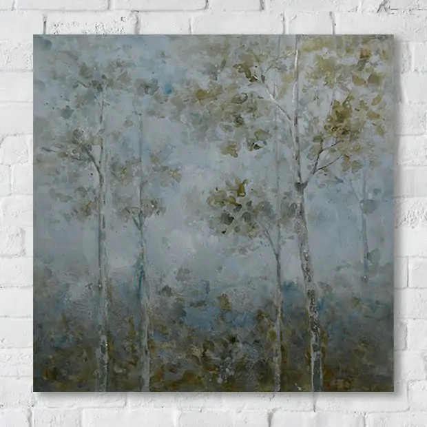 tranquil trees wall art