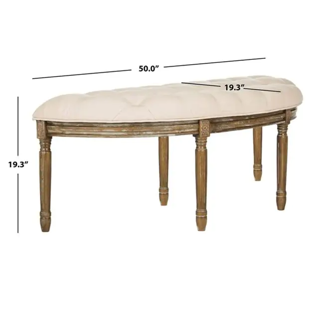 Small half moon bench store