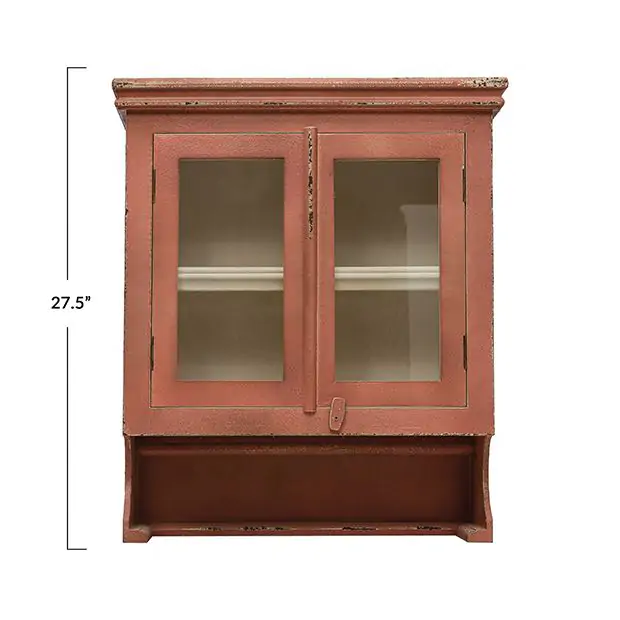Vintage Inspired Wall Cabinet Antique Farmhouse