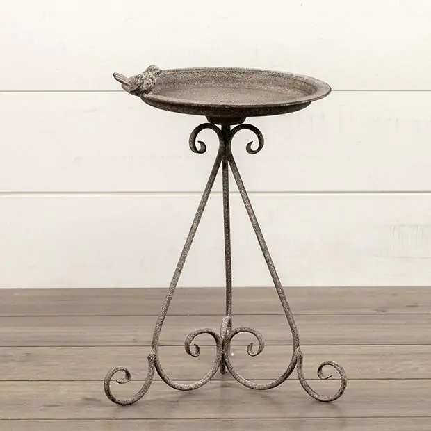 antique bird table