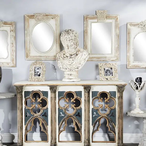 wood decorative wall mirrors