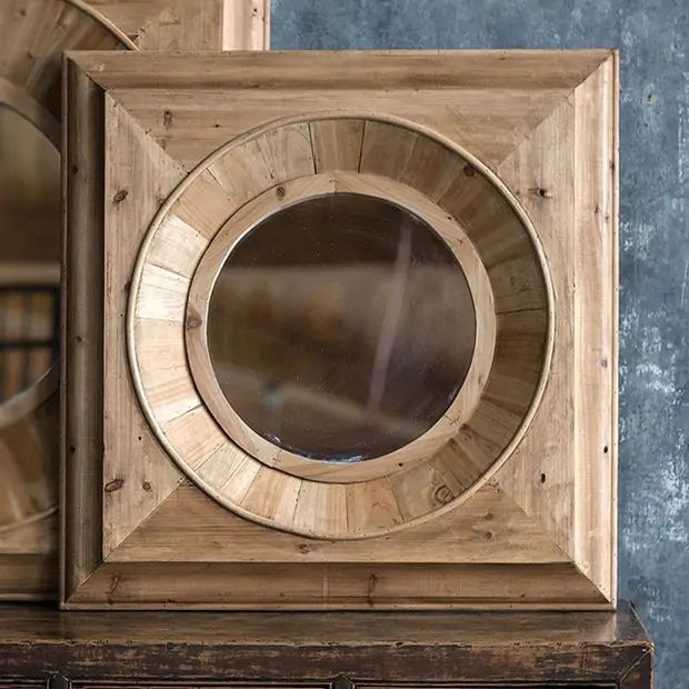 round window square frame
