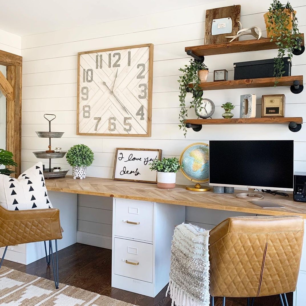 10 Mid-Century Modern Office Ideas to Boost Your Productivity Antique ...